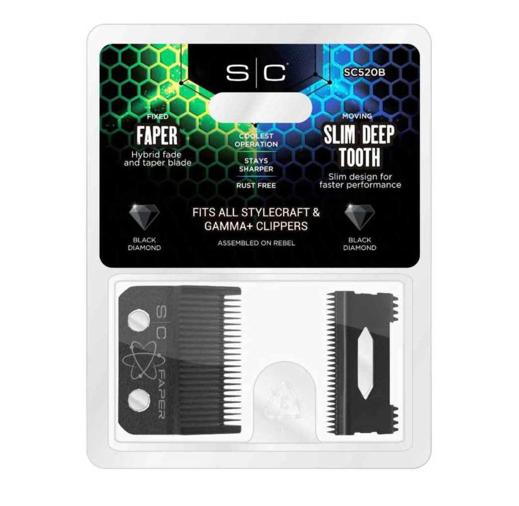 StyleCraft S|C Replacement Double Black Diamond Carbon DLC Fixed Fade