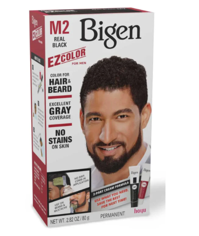Bigen EZ Color for Men – Natural Hair & Beard Color M2 Real Black 2.82