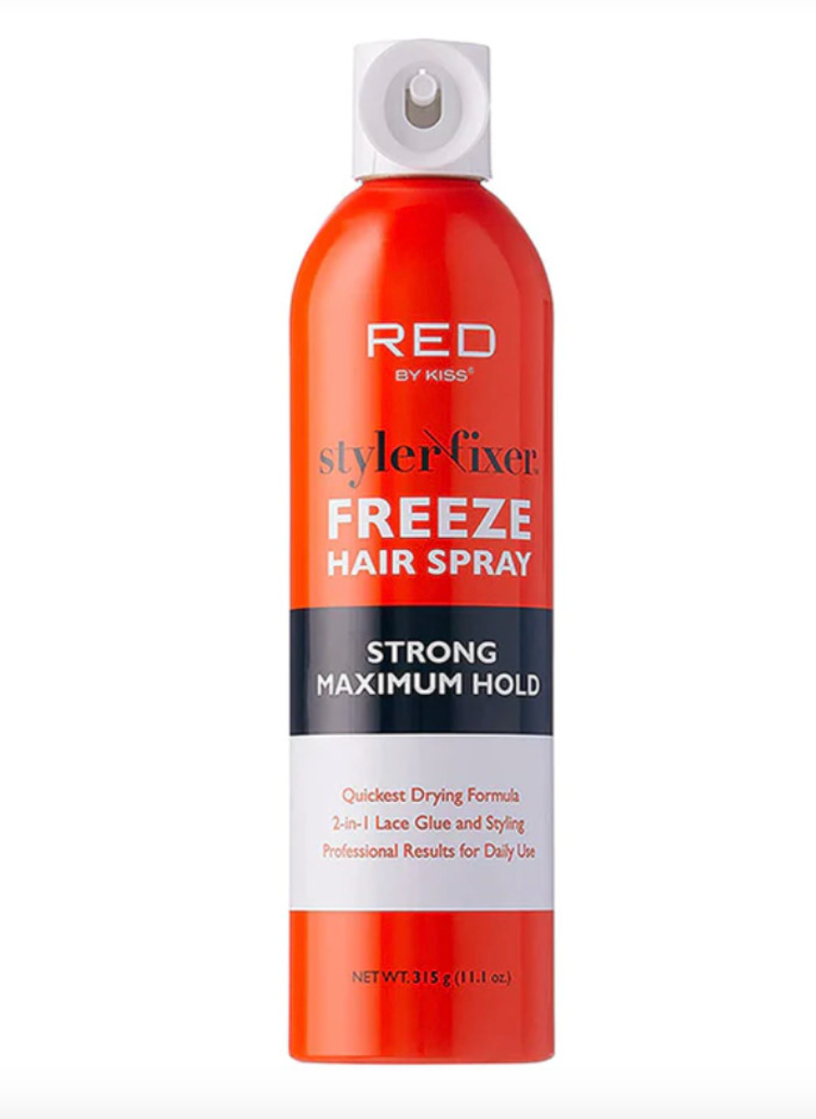 Red by Kiss Styler Fixer Freeze Hair Spray – Strong Maximum Hold 11.1o
