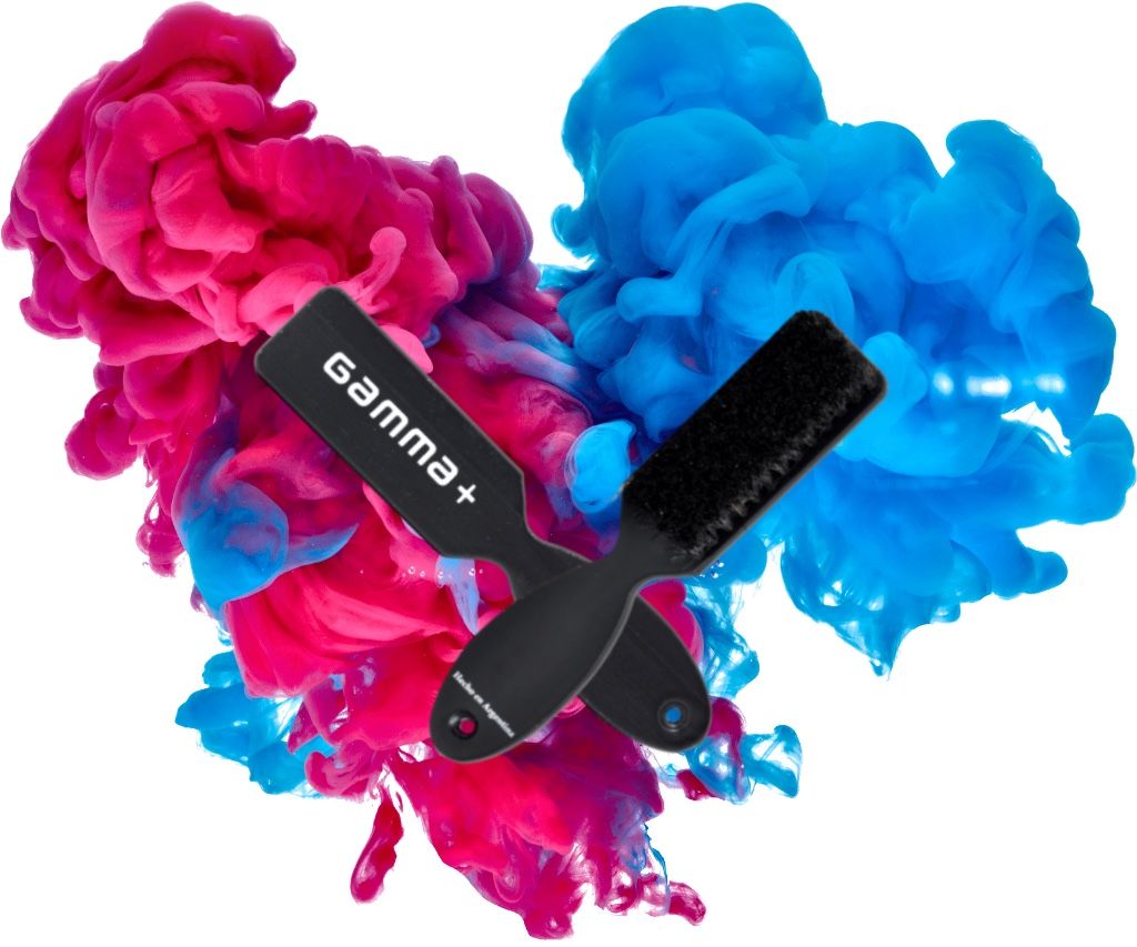 Gamma + Italia professional fading & cleaning barber brush